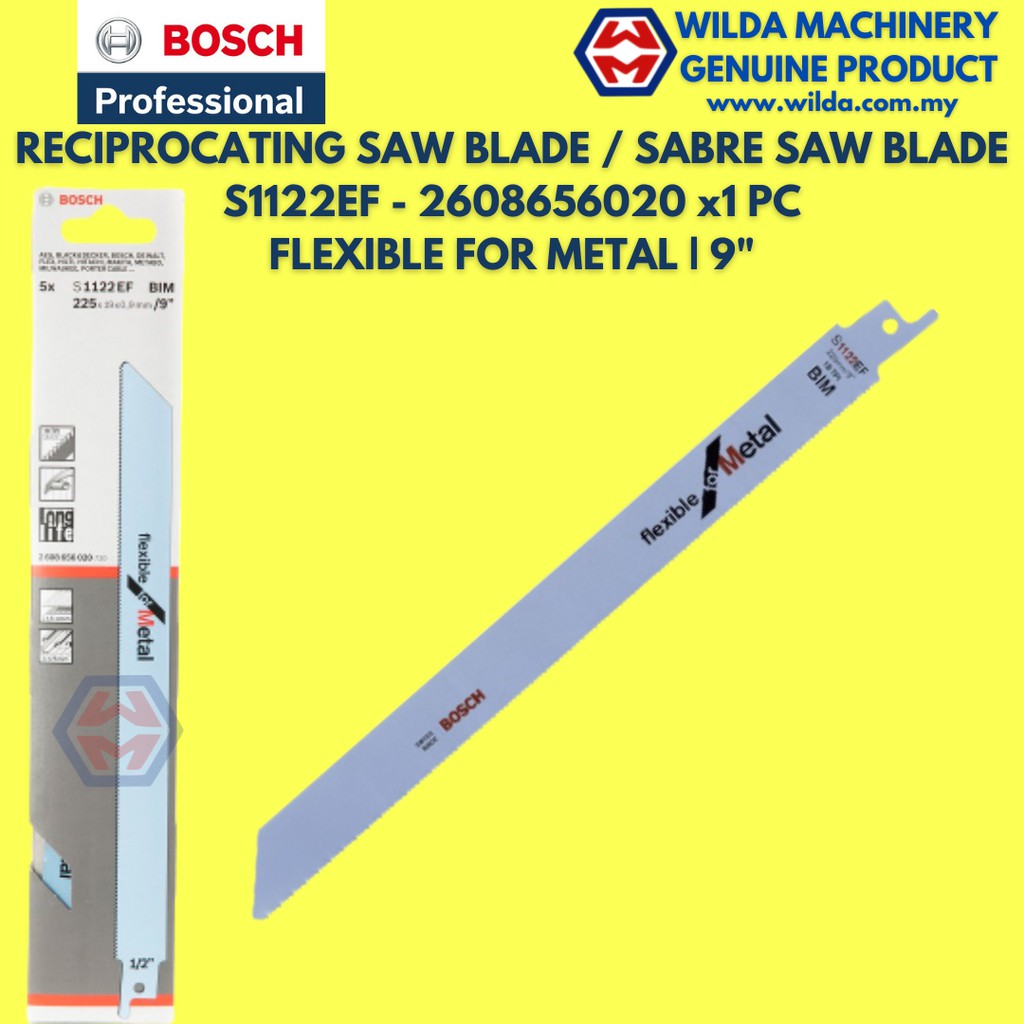 Bosch Sabre Saw Blade | S1122EF | S1122BF | For Metal | 2608656020 ...